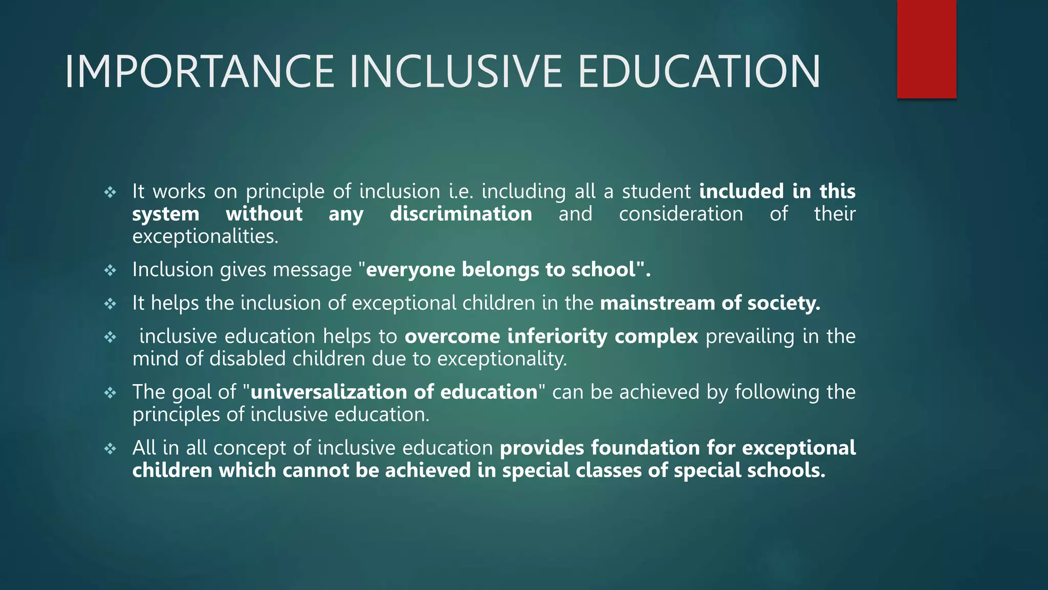 inclusive education pptx | PPTX