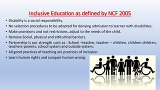 Concept of inclusive education, nature and it’s objectives | PPTX