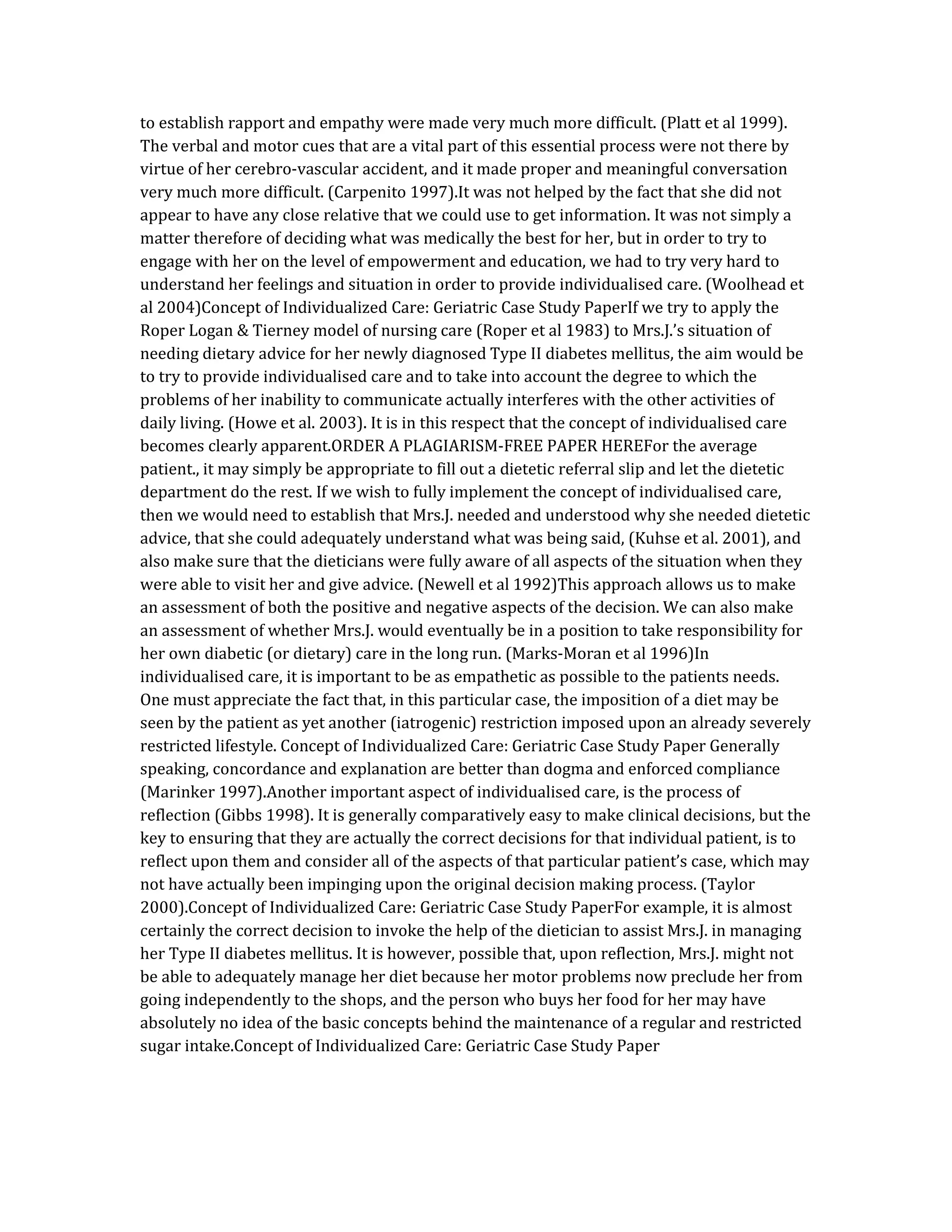 Concept of Individualized Geriatric Case Study Paper.docx