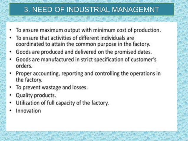 Concept of industrial management | PPTX