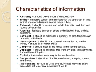 Concept of information | PPT