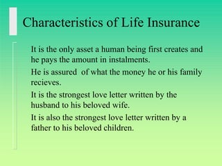 Concept of insurance | PPT