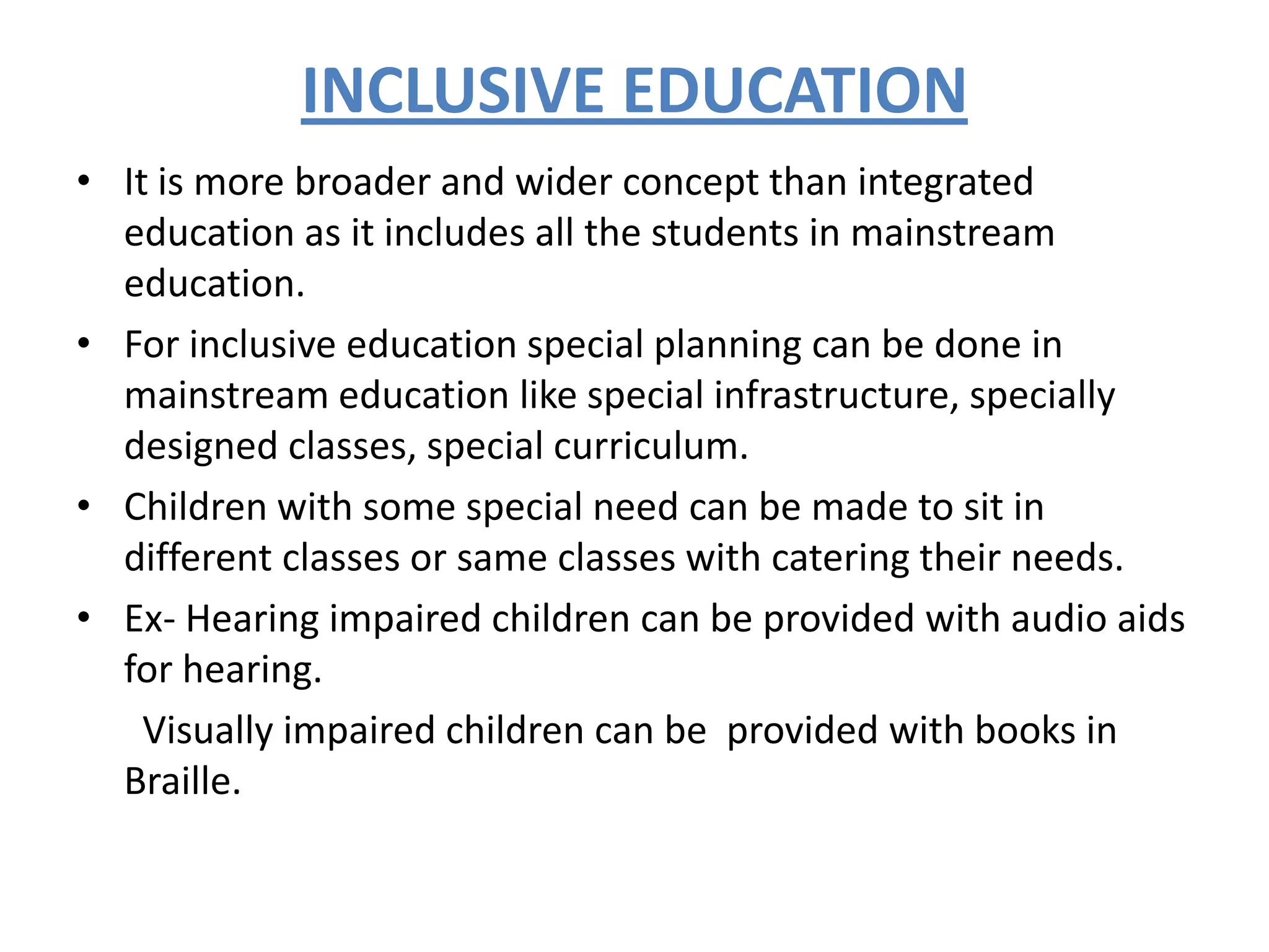 Concept of integrated education | PPTX