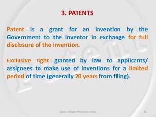 Concept of IPR and patent | PPTX