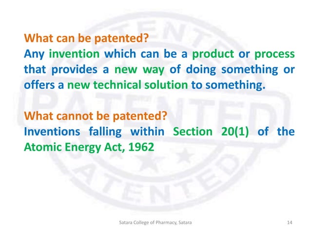 Concept of IPR and patent | PPTX | Industrial Property | Real Estate