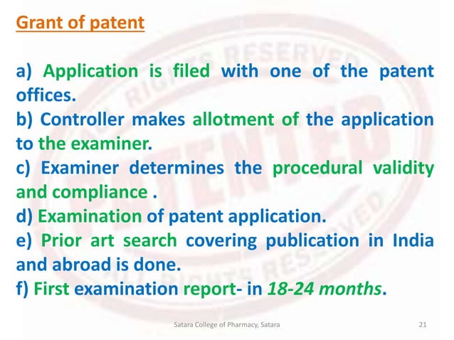 Concept of IPR and patent | PPTX | Industrial Property | Real Estate