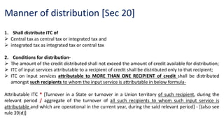 Concept of Input Service Distributor (ISD) in GST-PPT | PDF