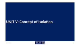 Concept of Isolation for Nurses in Hospitals | PPTX