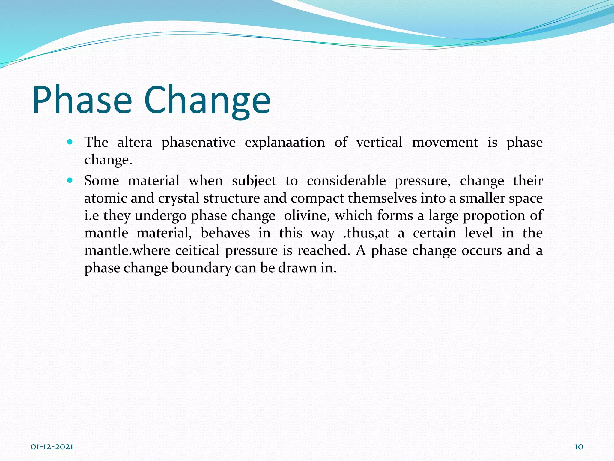 Concept of isostatic adjustment and isostatic models | PPTX