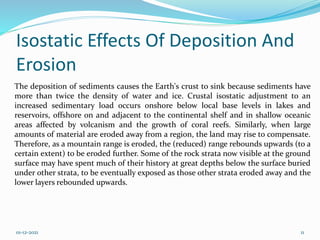 Concept of isostatic adjustment and isostatic models | PPTX
