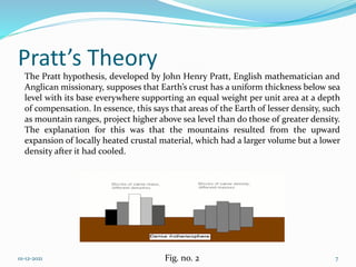 Concept of isostatic adjustment and isostatic models | PPTX