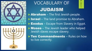 JUDAISM: CONCEPT AND INTRODUCTION | PPTX