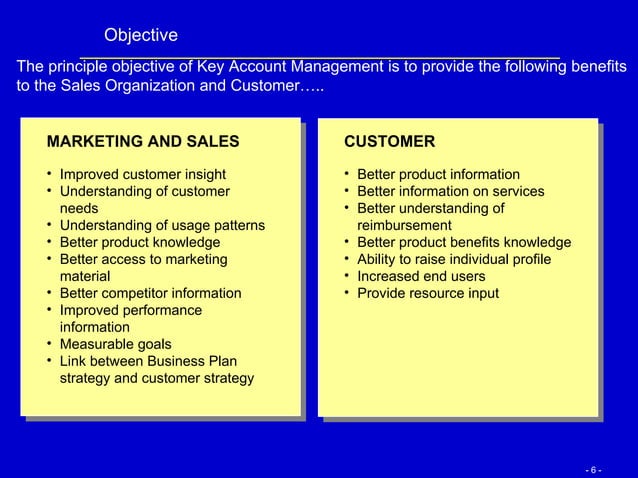 Concept Of Key Account Management | PPT