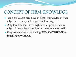 CONCEPT OF KNOWLEDGE | PPTX