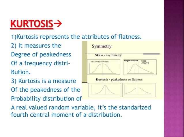Concept of Kurtosis | PPT | Free Download