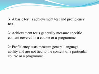 Concept of language testing | PPT