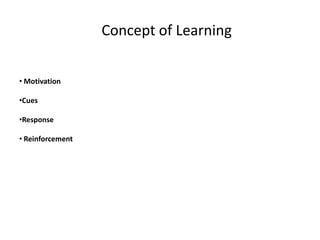 Concept of learning | PPT