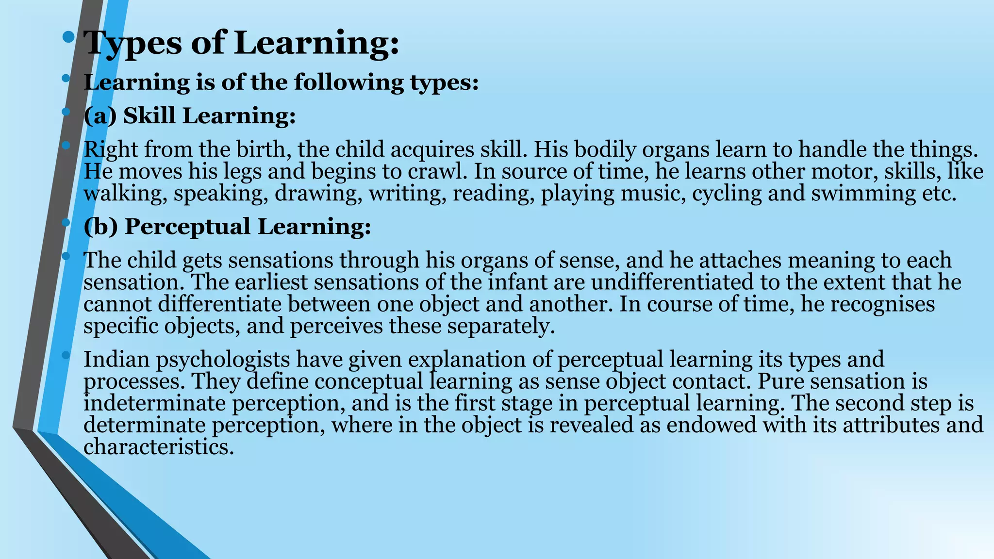 Concept of learning | PPTX