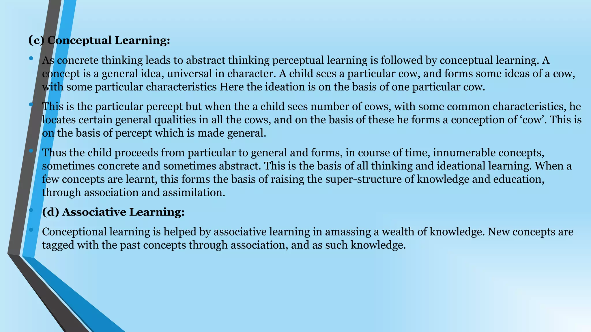 Concept of learning | PPTX