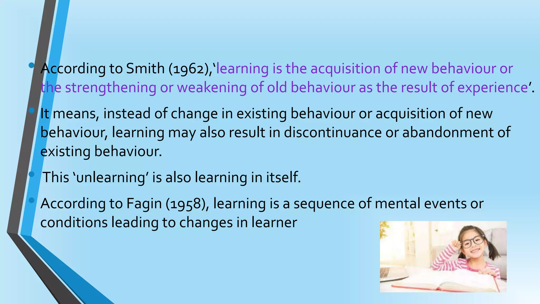 Concept of learning | PPTX