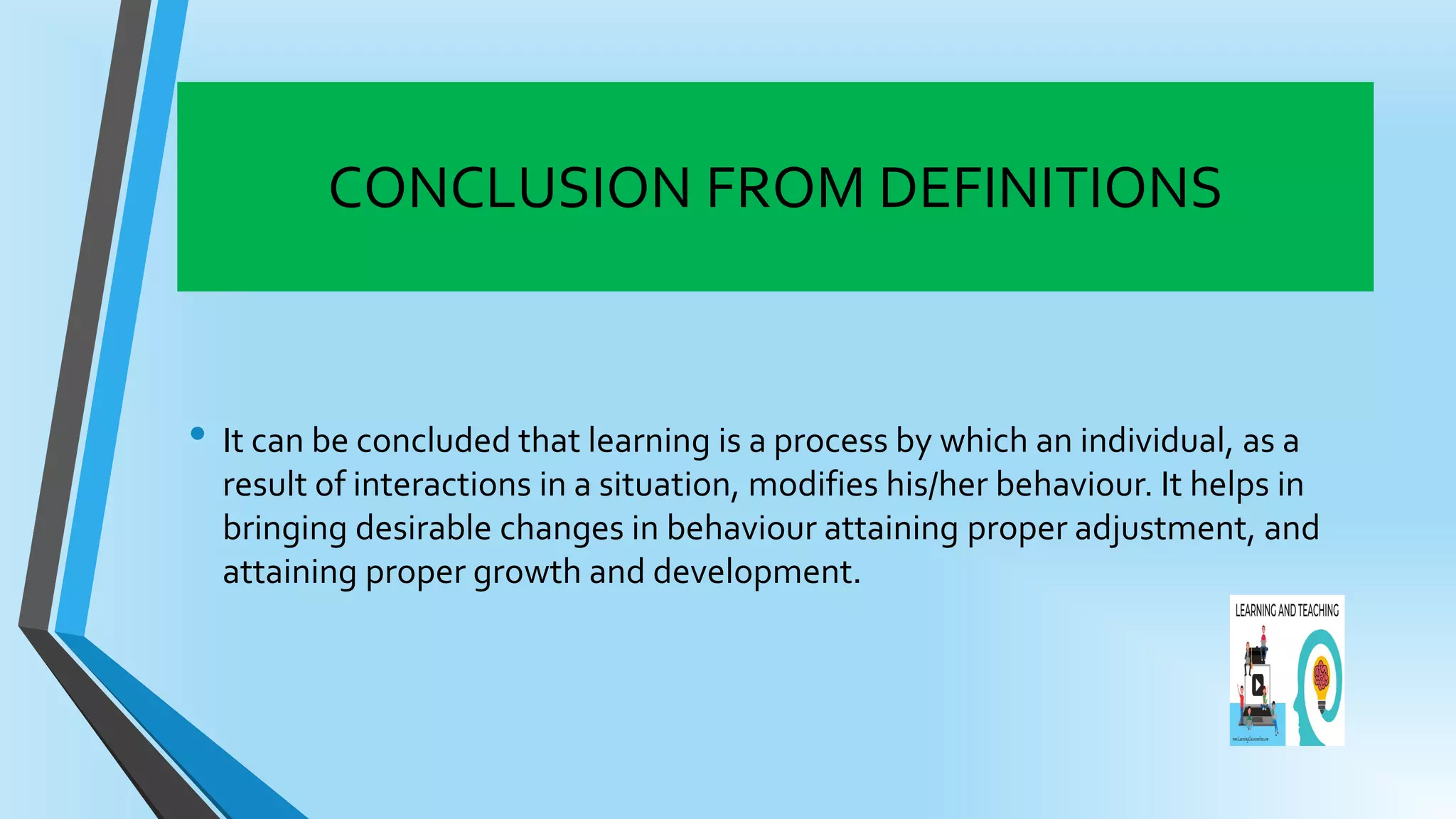 Concept of learning | PPTX