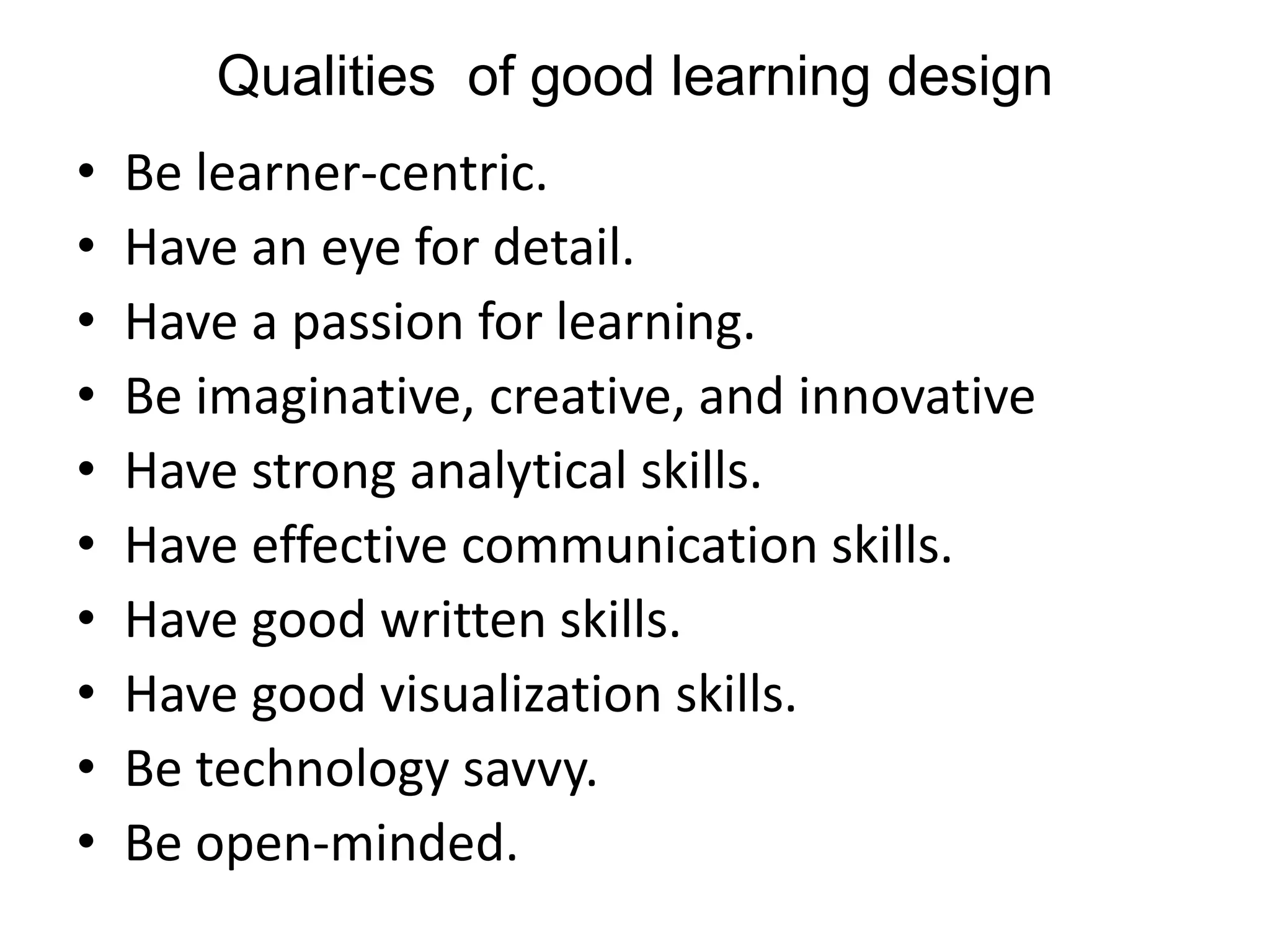 Concept of learning design | PPTX