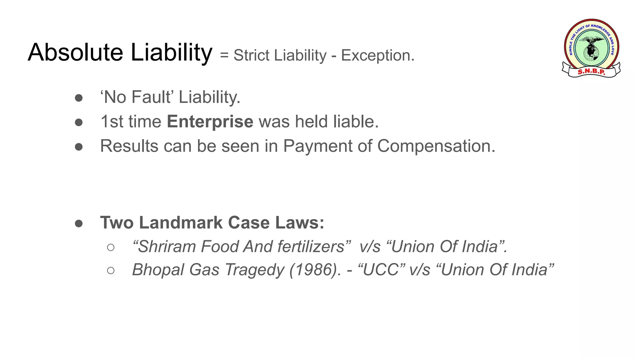 Concept of liability | PDF