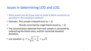 Concept of Limit of Detection (LOD) | PPTX