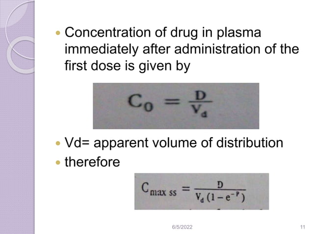 CONCEPT OF LOADING AND MAINTAINANCE DOSE.pptx | Pharmaceutical Drugs ...