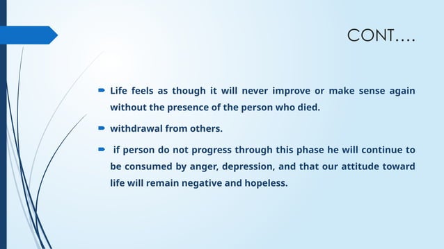 Concept Of Loss Grief Process Nursing Foundation Pptx