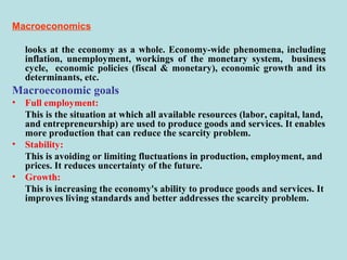 Concept of macroeconomics | PPT