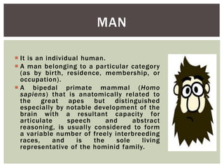 Concept of Man | PPTX