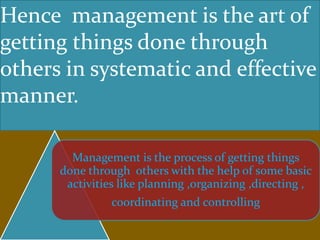 Concept of management | PPTX
