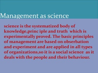 Concept of management | PPTX