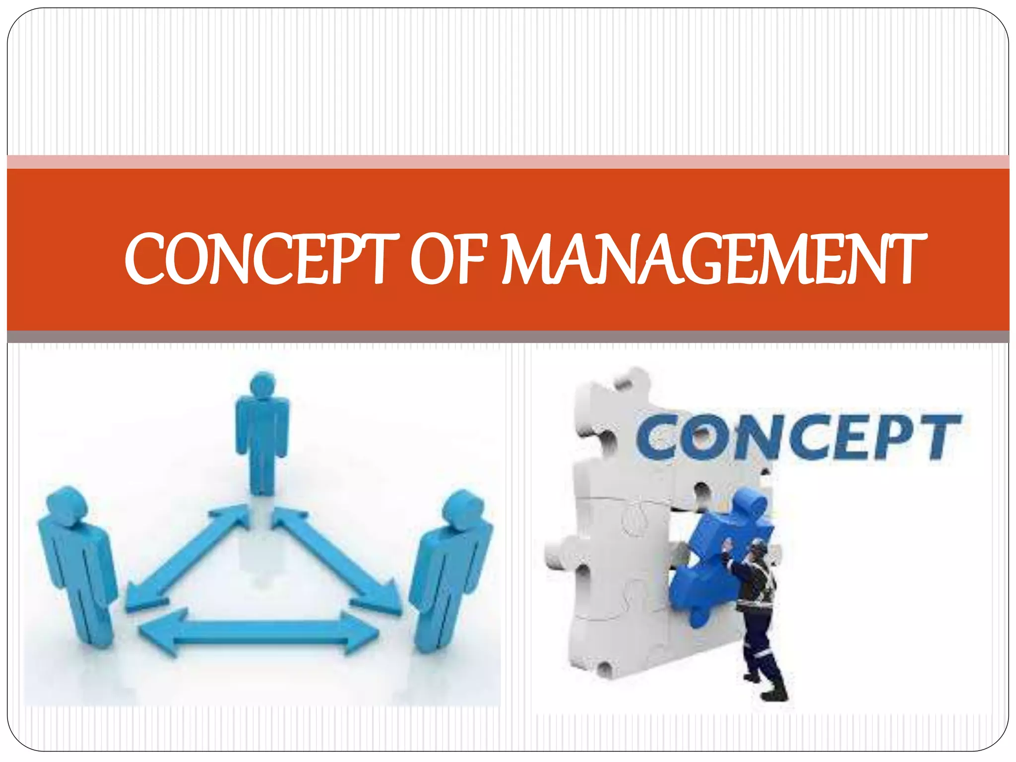 Concept of Management - Important Concept | PPTX