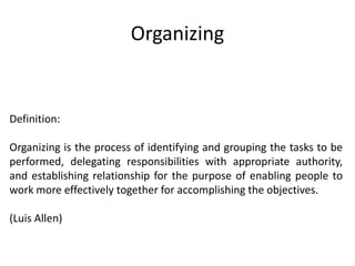 Concept of Management | PPTX