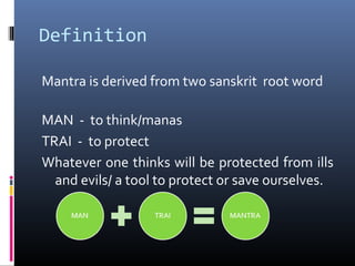 Concept of mantra | PPT