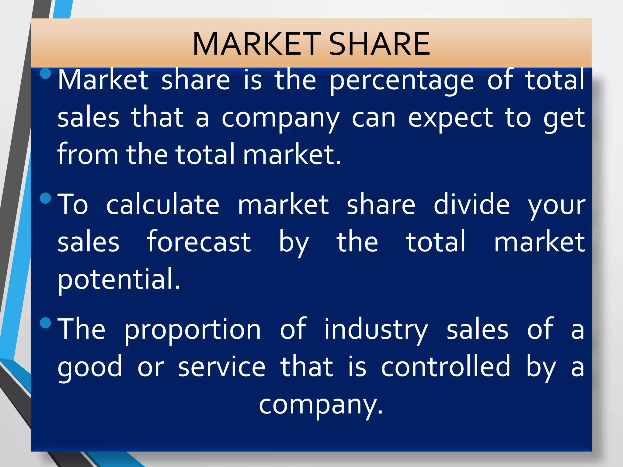 Concept of market potential,crmmm market share & buying decision ...