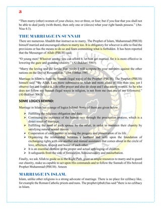 Concept of marriage in islam | PDF