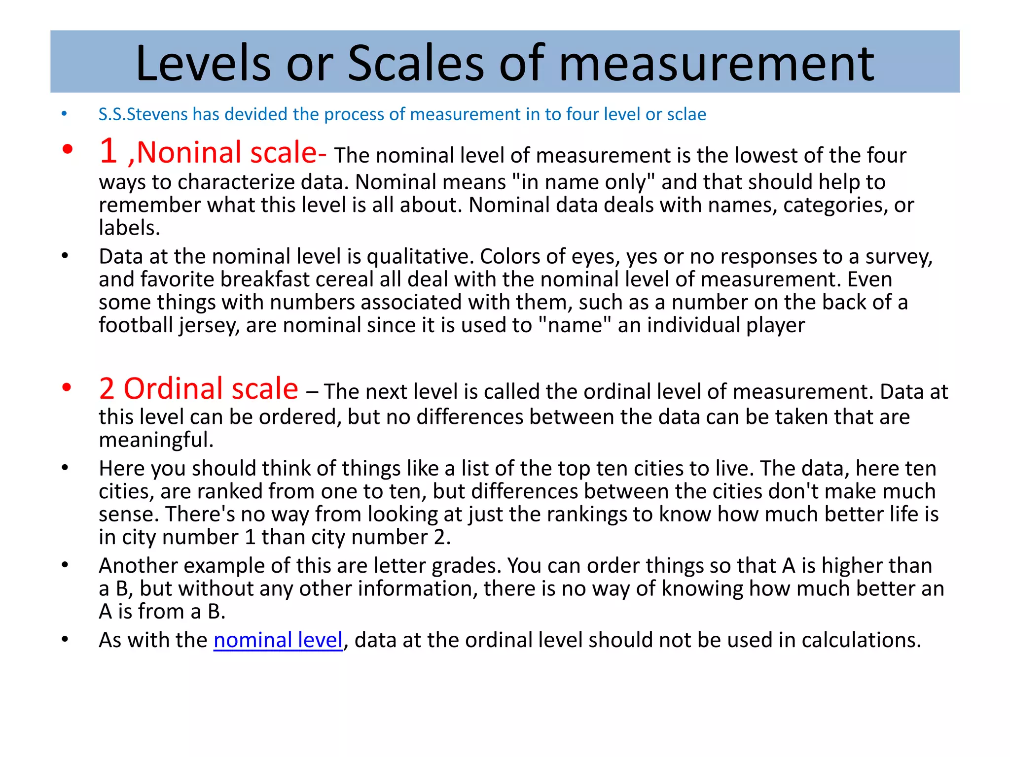 Concept of measurement | PPTX