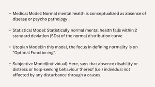 Power point presentation on Concept of Mental Health | PPTX