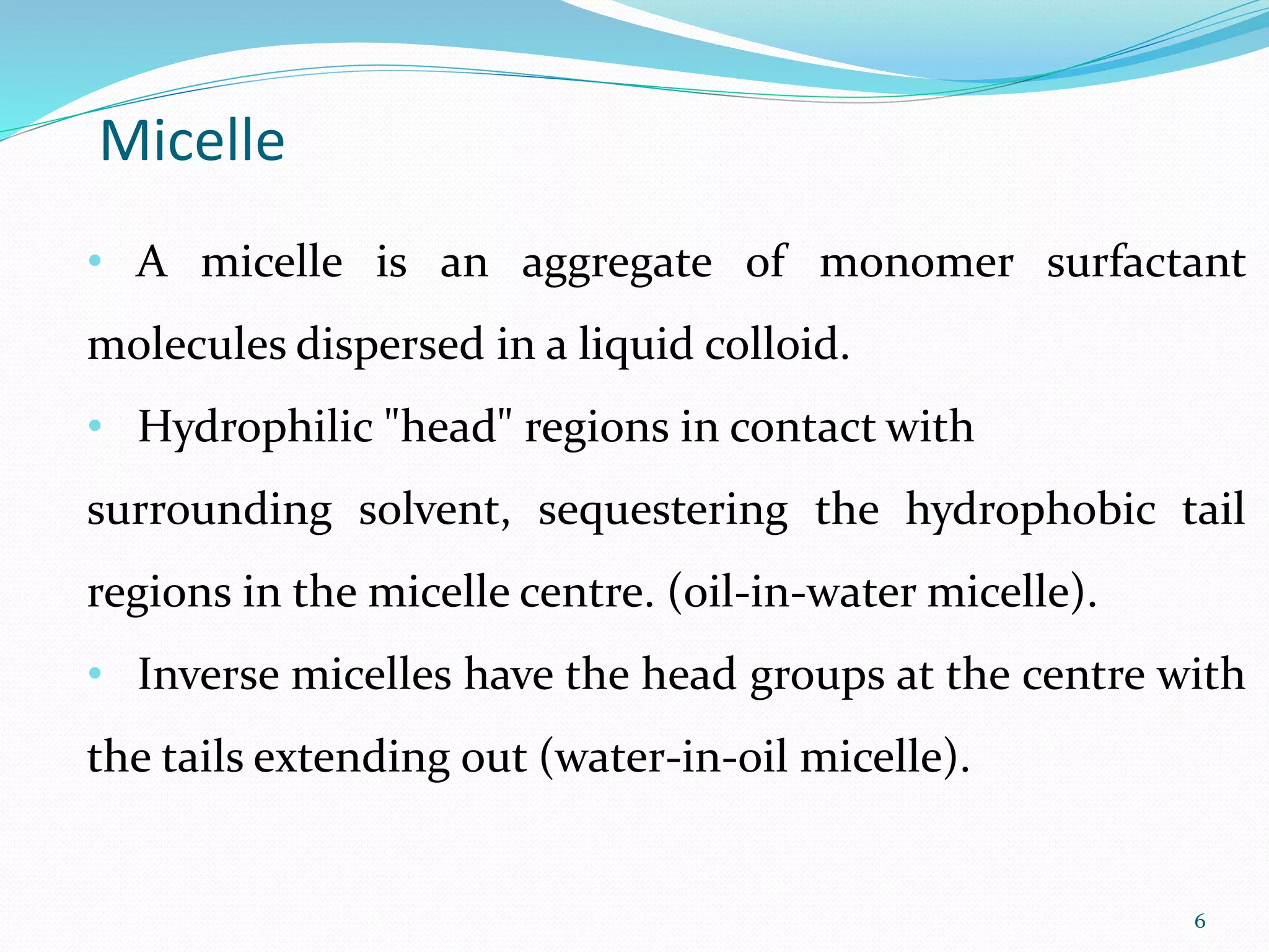Concept of MIcelle & CMC | PPTX