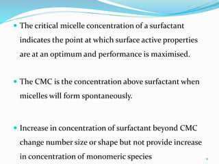 Concept of MIcelle & CMC | PPTX