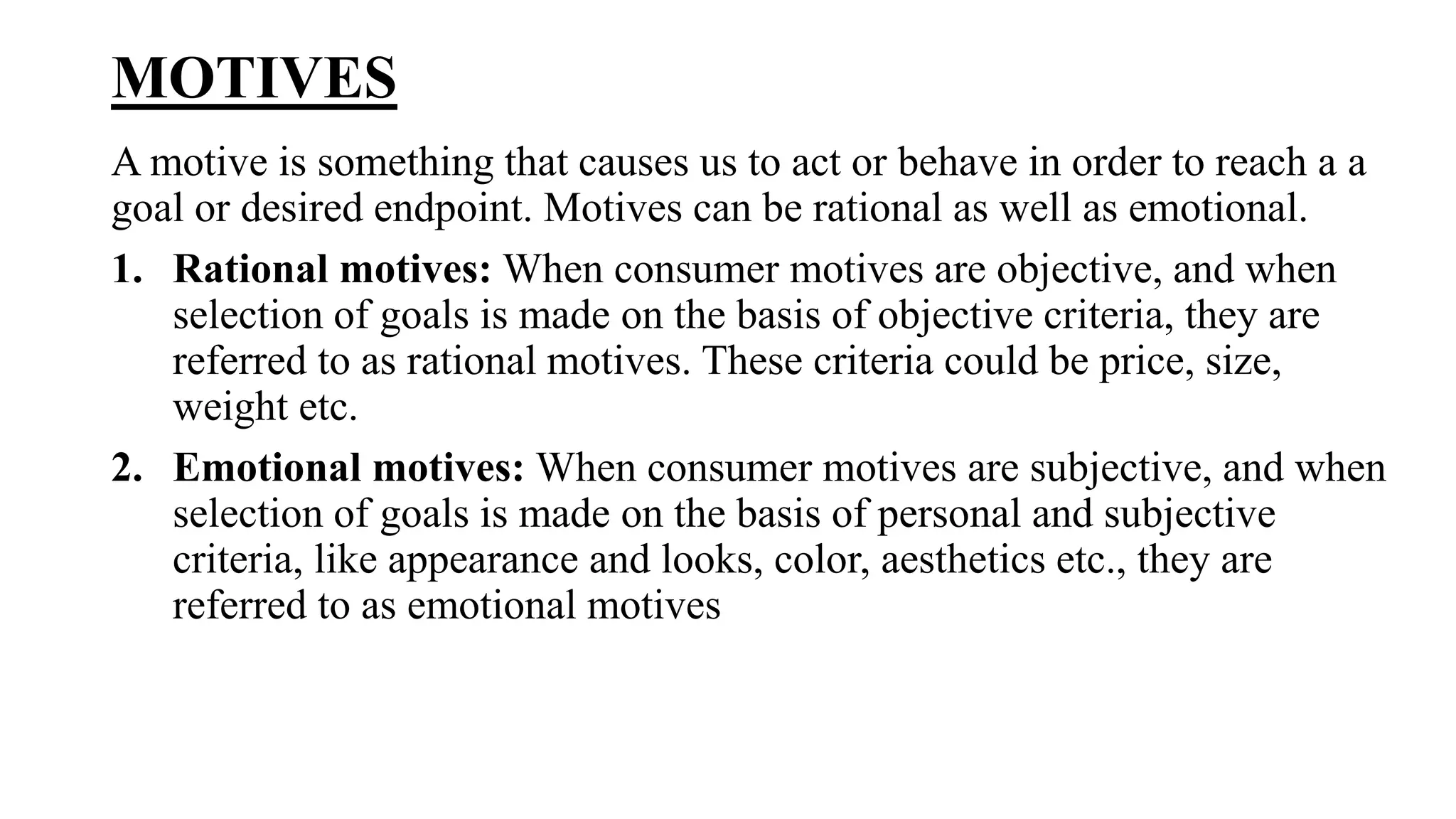 Concept of motivation | PPTX