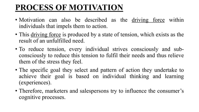Concept of motivation | PPTX