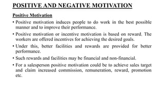 Concept of motivation | PPTX