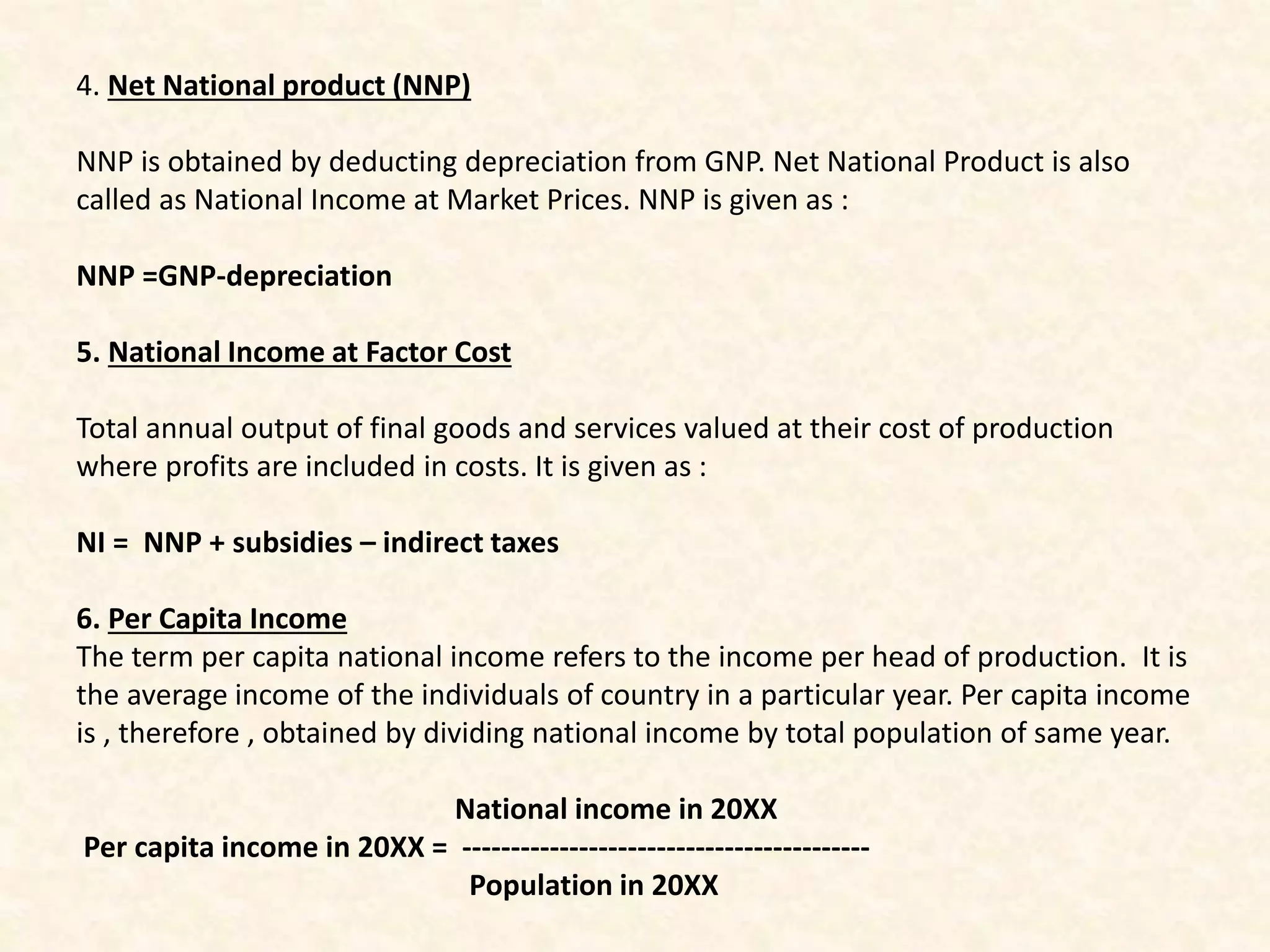 Concept of national income and comparison with pakistan | PPTX