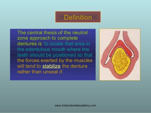 Concept of neutral zone/ dental seminars