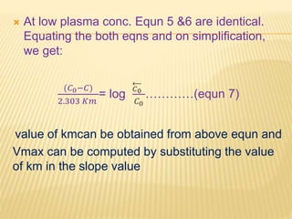 Concept of nonlinear pharmacokinetic | PPTX