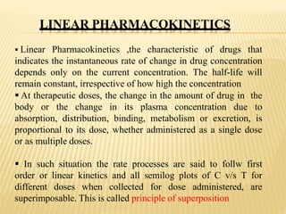 Concept of nonlinear pharmacokinetic | PPTX